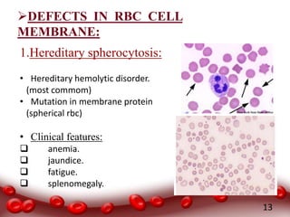Red cell membrane | PPTX