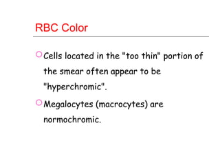 Red blood Cells Morphology detailed .ppt