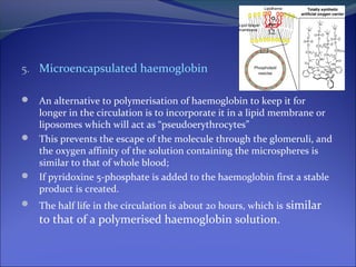 Red cell substitute | PPT