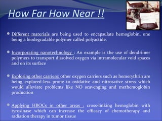 Red cell substitute | PPT