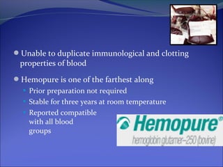 Red cell substitute | PPT