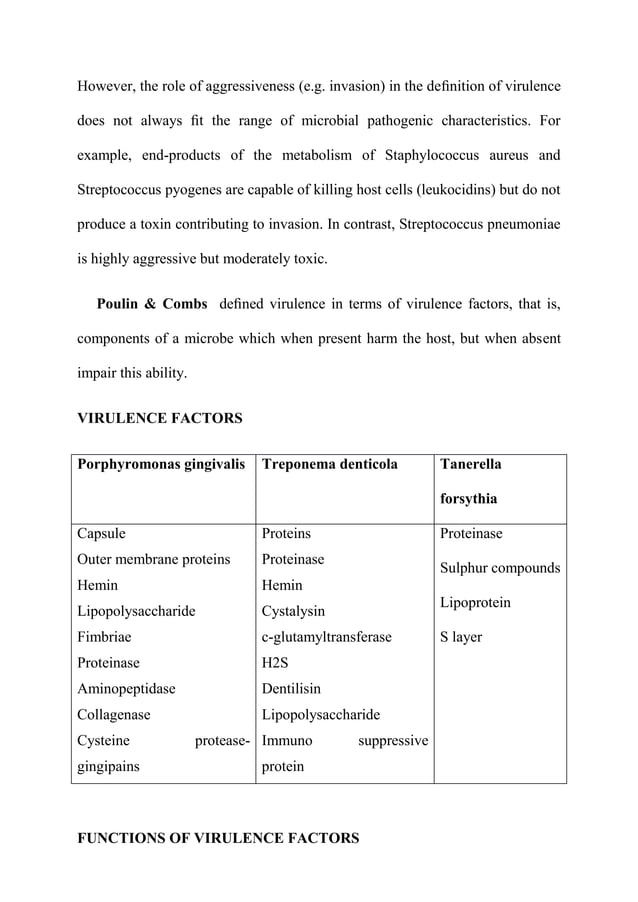 RED COMPLEX ORGANISMS.docx | Dental Health | Diseases and Conditions