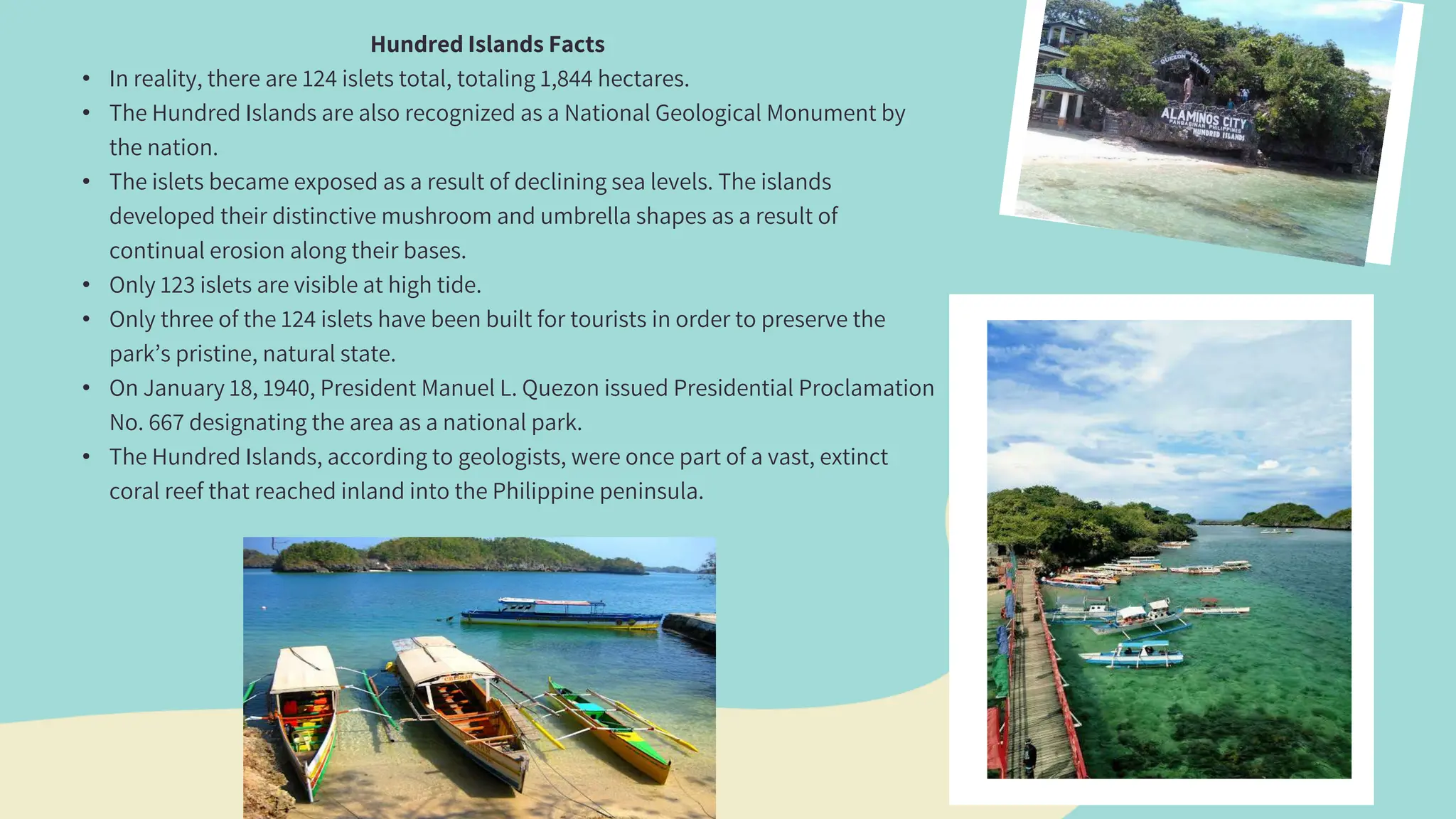 Hundred Islands Tourist Spot, Pangasinan | PPTX