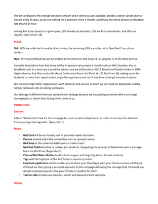 Red Cool Blood (Integrated Marketing Communications Plan) | DOC