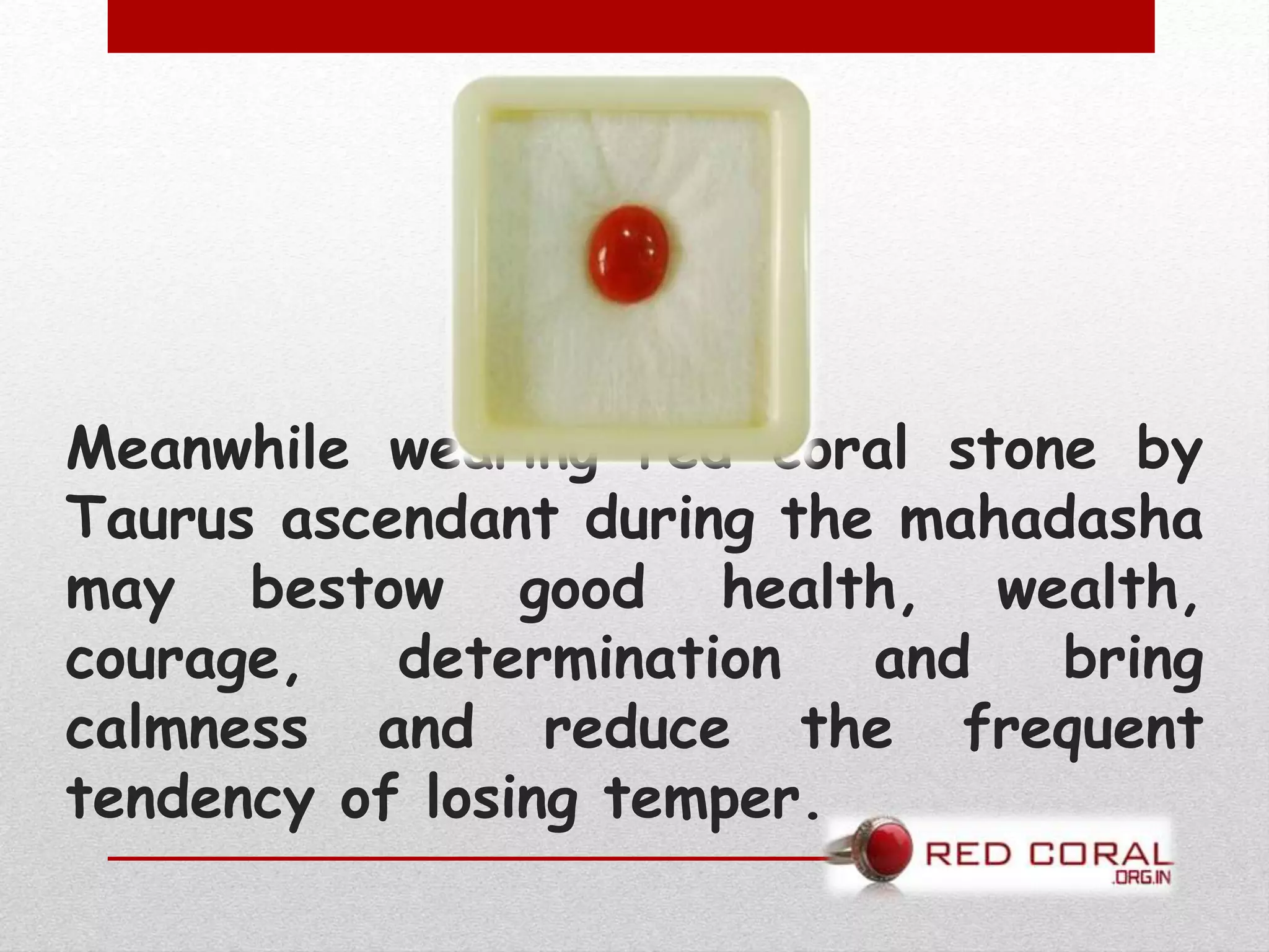 Red coral for taurus zodiac sign | PPTX | Astrology | Religion ...