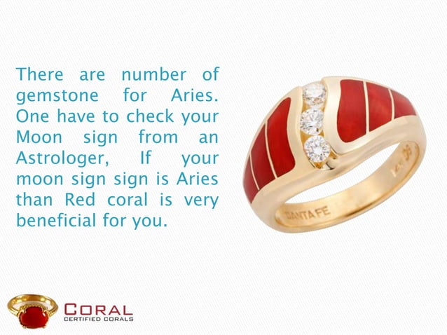 Red coral lucky stone for aries | PPTX
