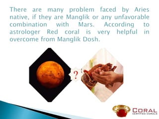 Red coral lucky stone for aries | PPTX | Astrology | Religion ...