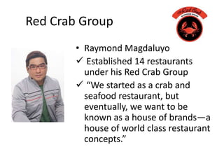 Red crab group case analysis | PPTX