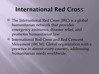 RED CROSS.pptx Red Cross in India and international | PPTX