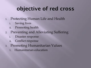 RED CROSS.pptx Red Cross in India and international | PPTX
