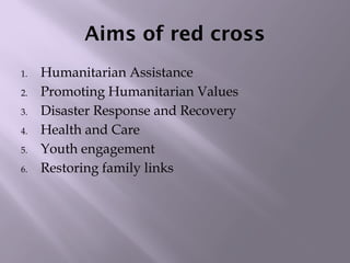 RED CROSS.pptx Red Cross in India and international | PPTX