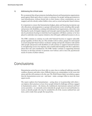 Red Cross World Disaster Report- 2018 | PDF