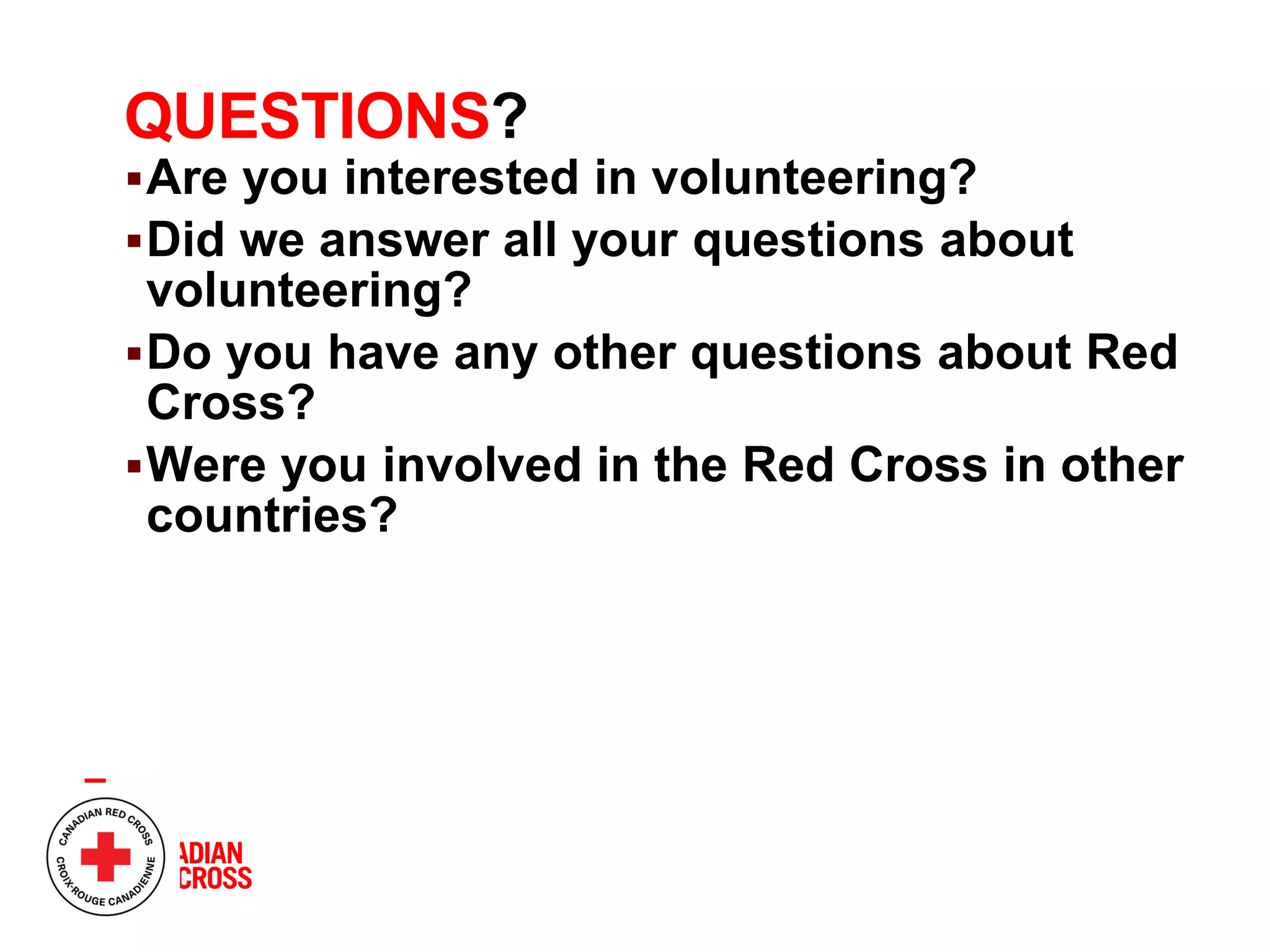 Red cross' English Online Presentation | PPT