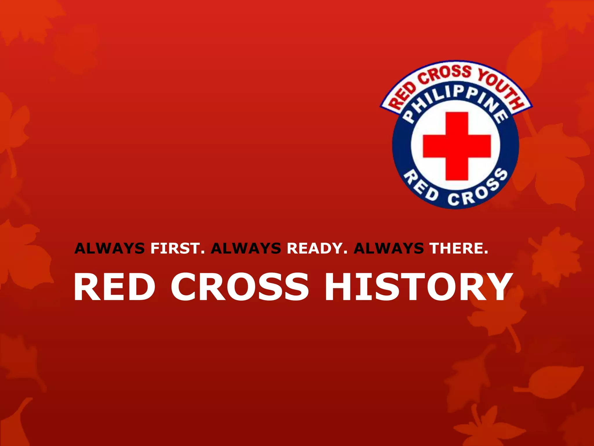 Red cross history | PPTX
