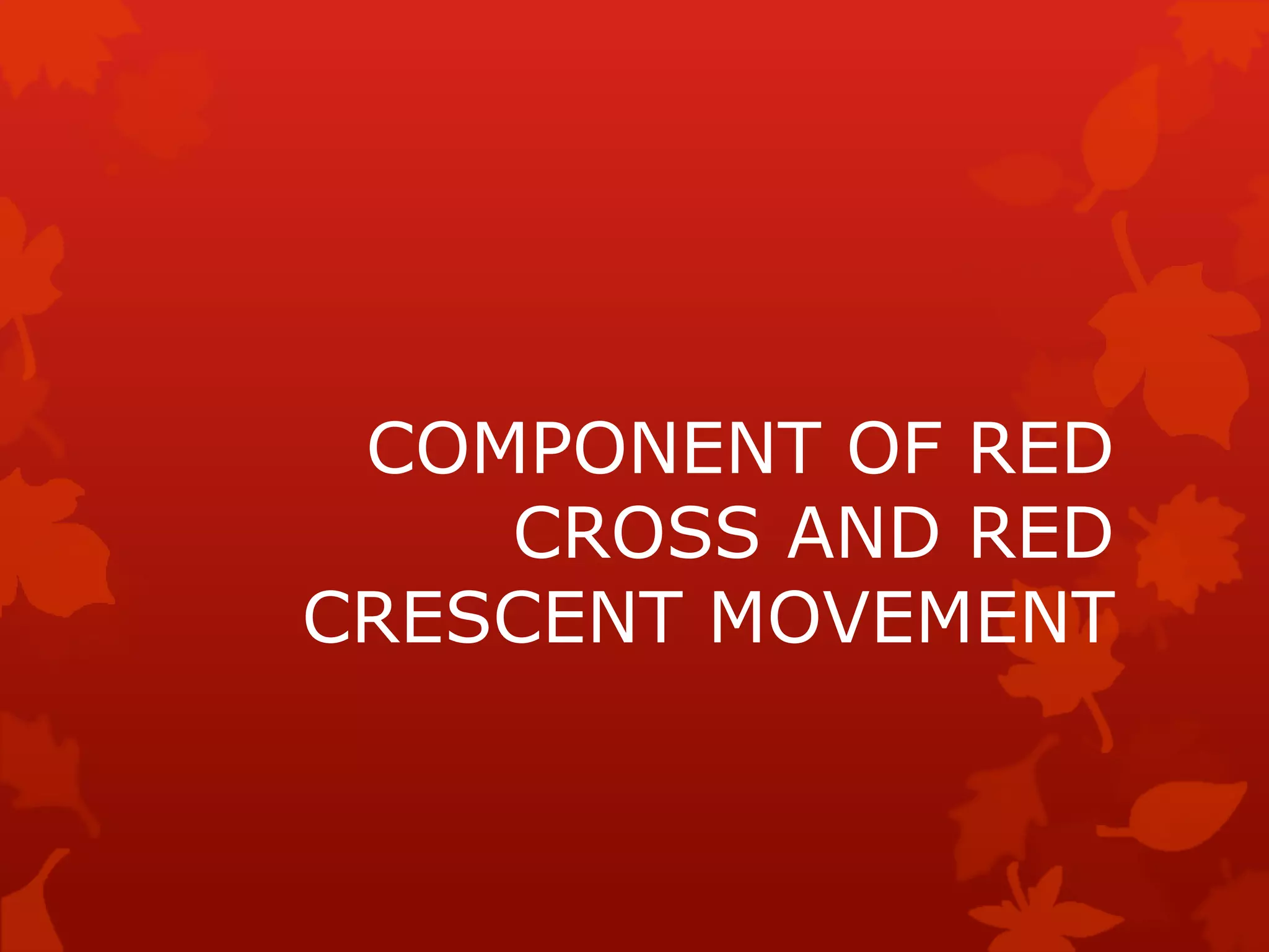 Red cross history | PPTX