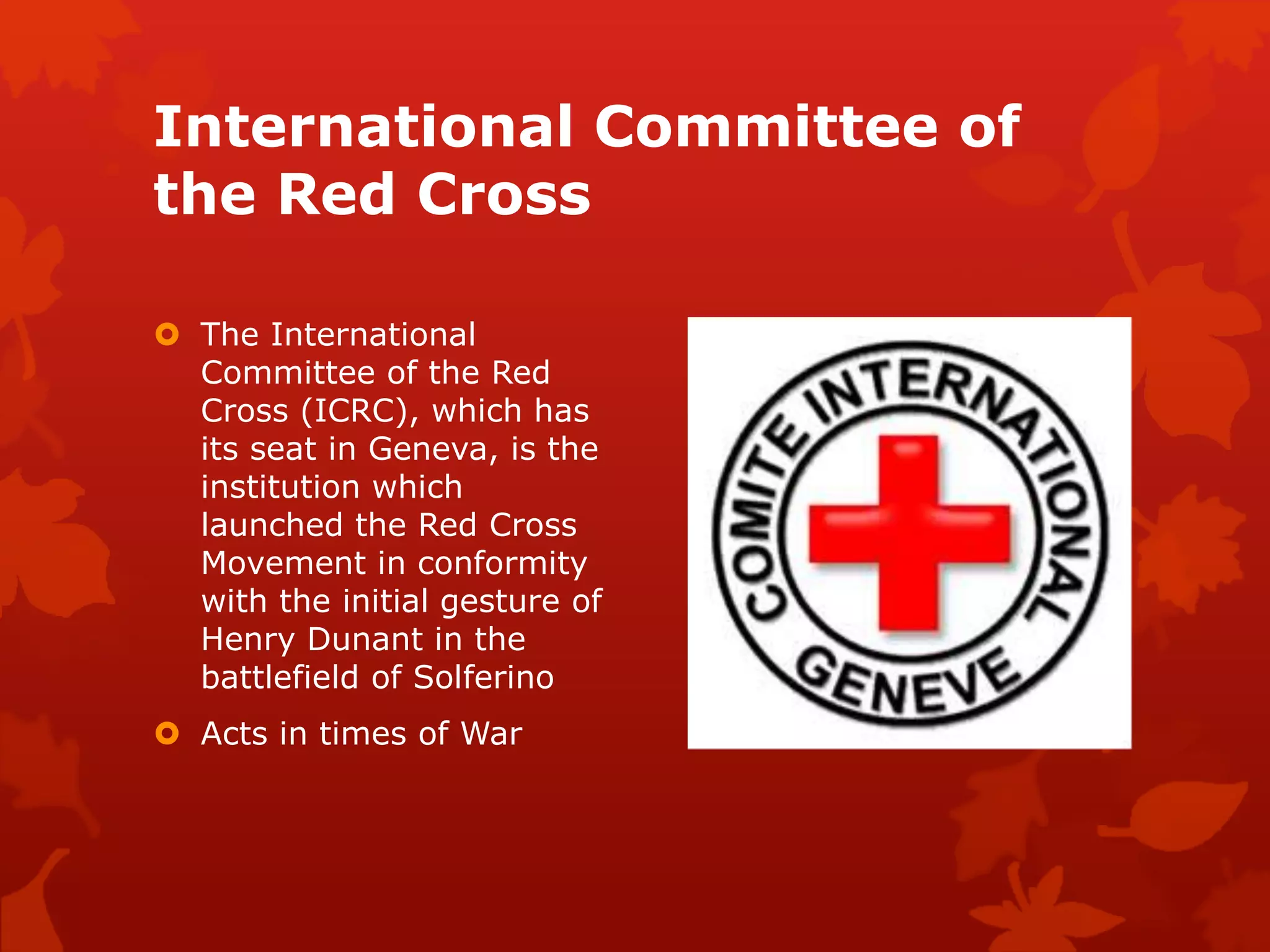 Red cross history | PPTX