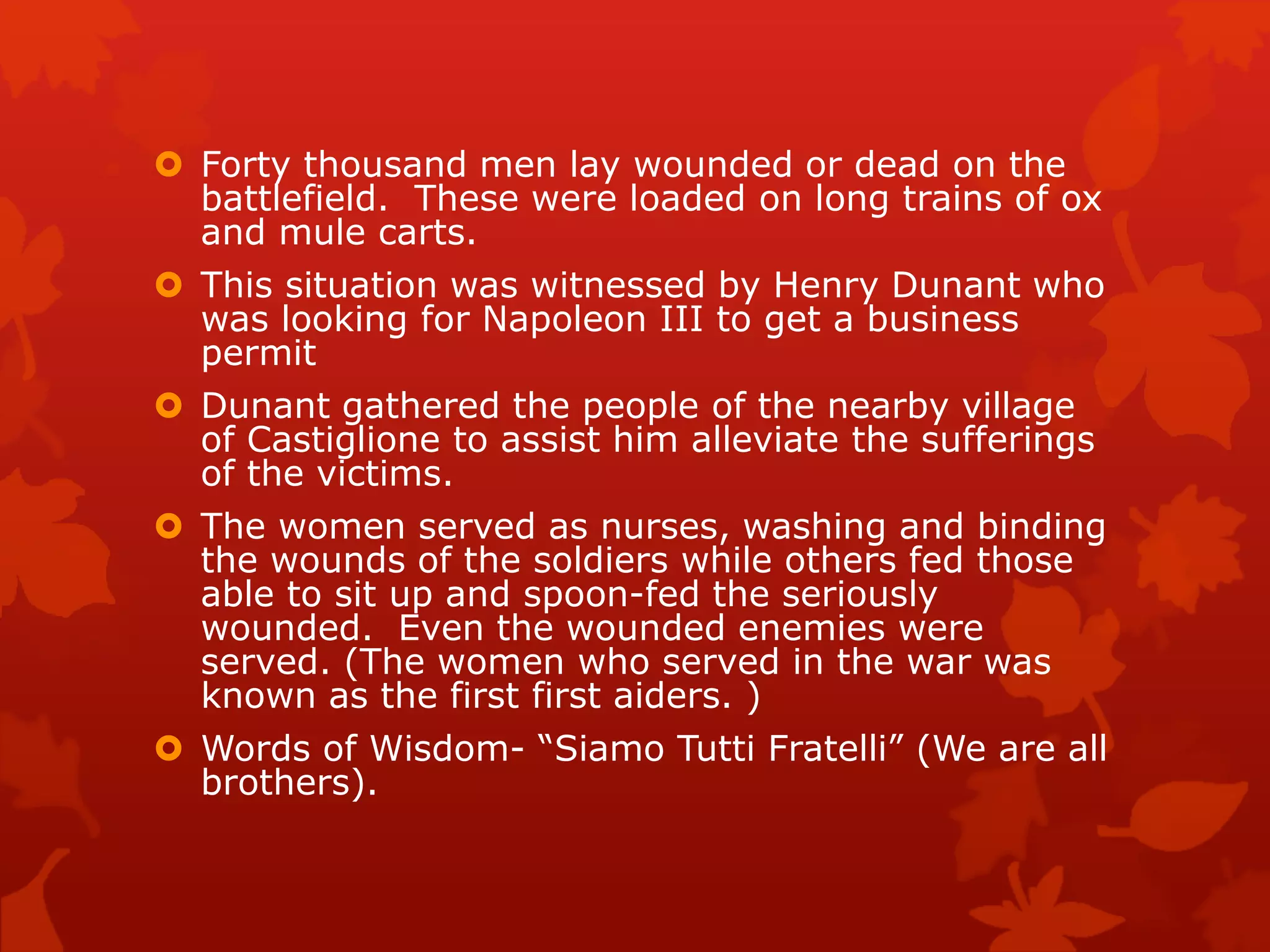 Red cross history | PPTX