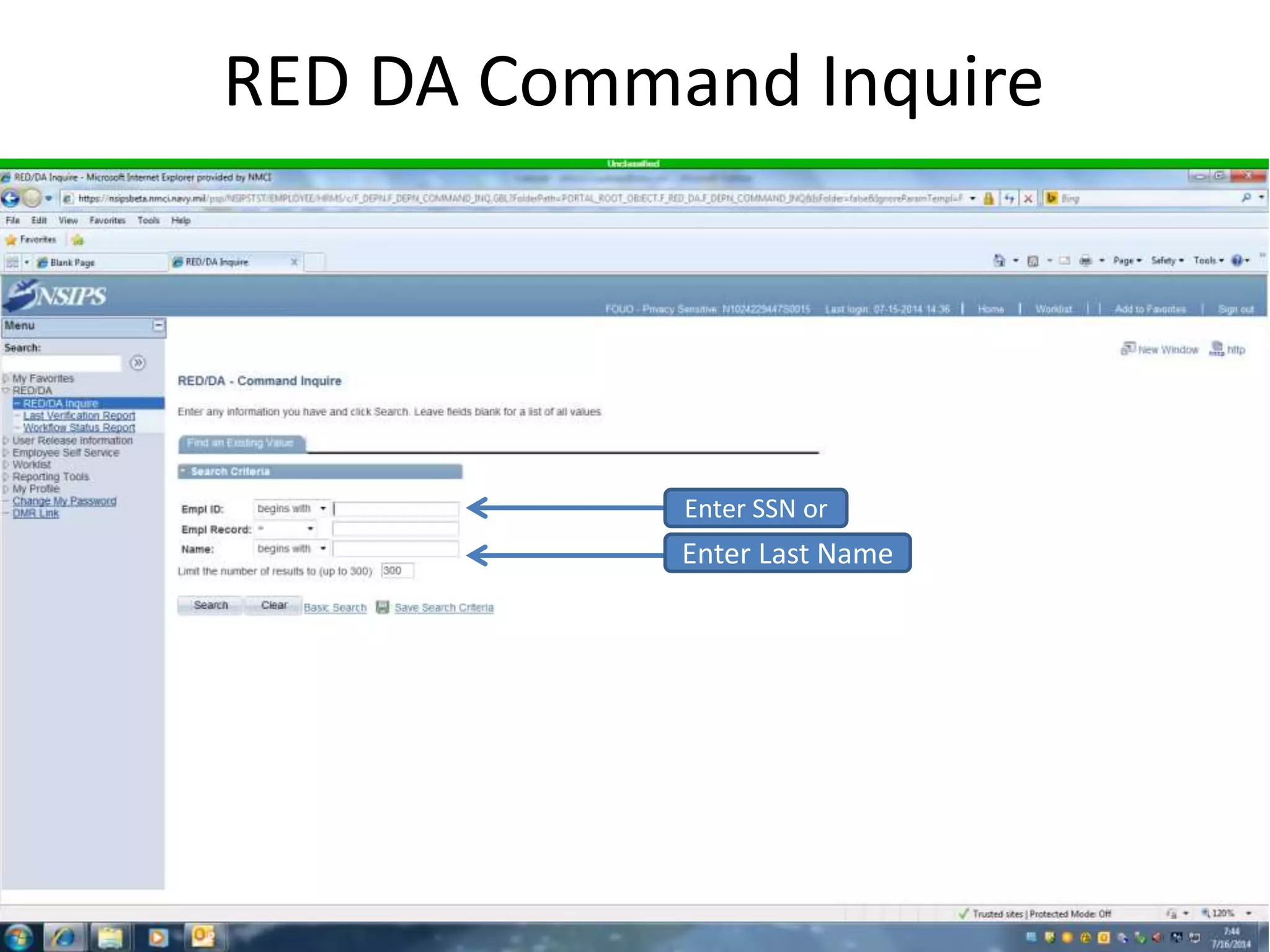 (NSIPS)DEPENDENCY APPLICATION COMMAND ROLE - PERS 2 | PPT