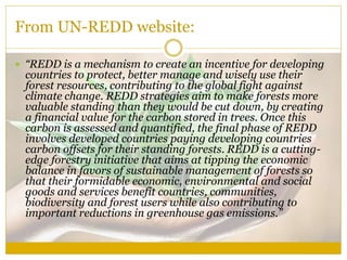 Redd+ and green economy | PPT