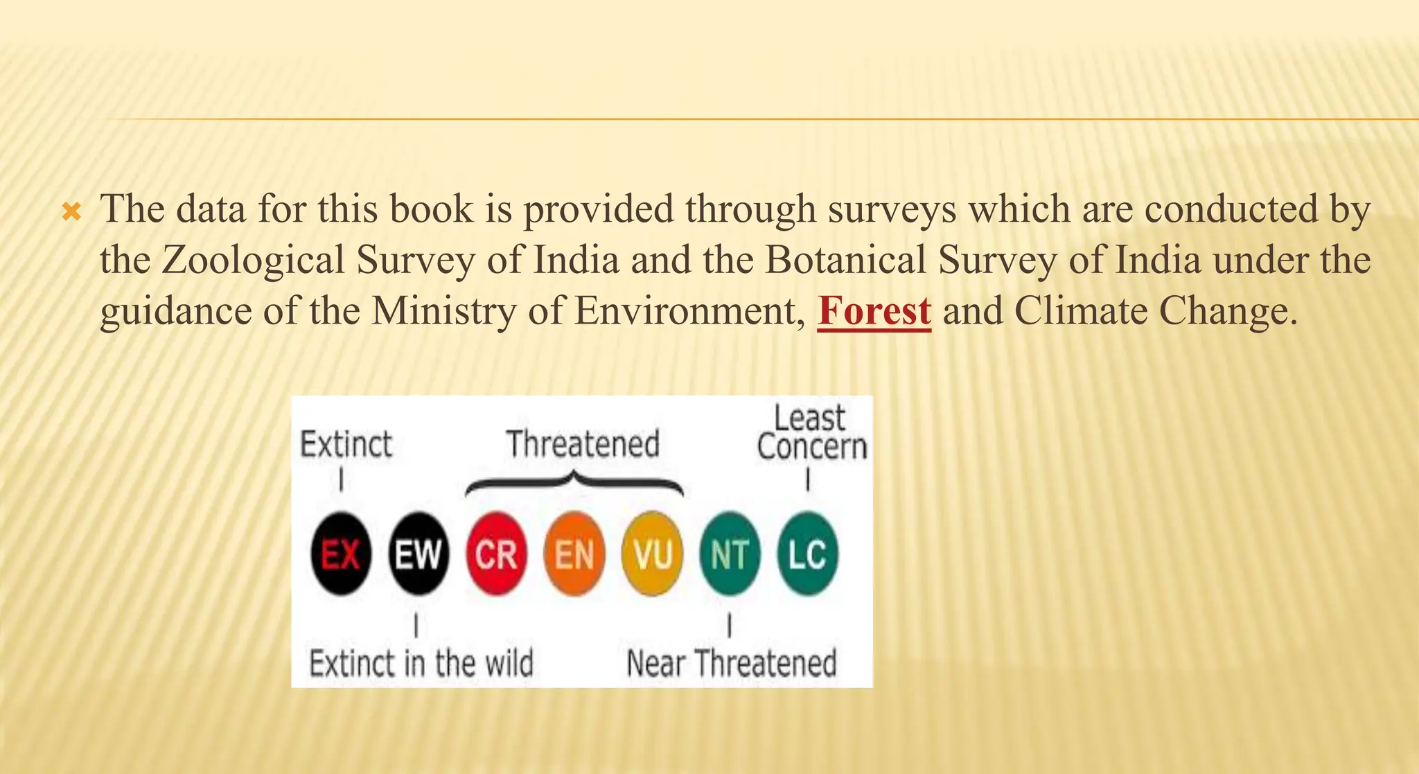 Red Data book (International Union for Conservation of Nature).pptx