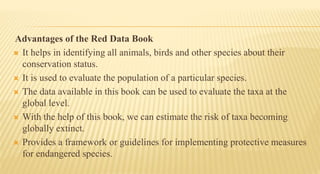 Red Data book (International Union for Conservation of Nature).pptx