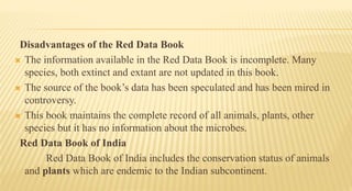Red Data book (International Union for Conservation of Nature).pptx