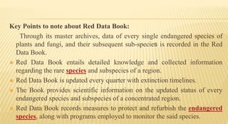Red Data book (International Union for Conservation of Nature).pptx