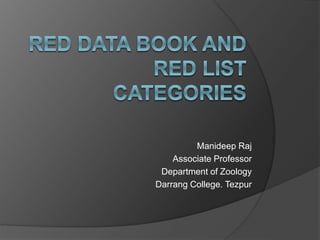 Red data book and Red list categories | PPTX