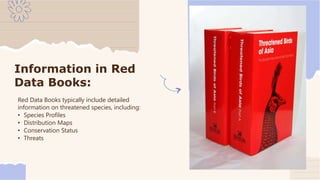 The Patterns of Loss of Biodiversity: Red List, Red Data Book, and ...