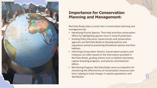 The Patterns of Loss of Biodiversity: Red List, Red Data Book, and ...