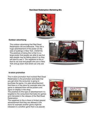 Red dead promotion | PDF