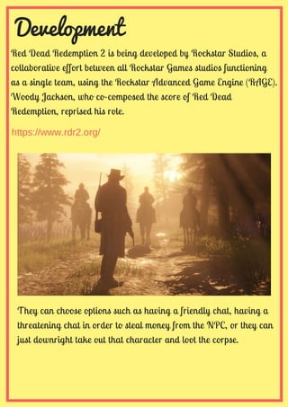 Red dead redemption 2 release date, images, platform | PDF | Video Game ...