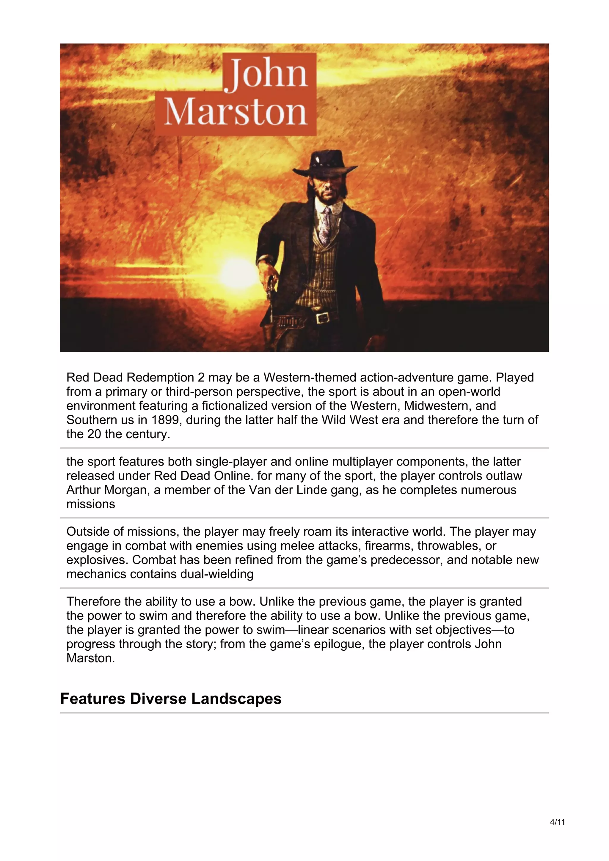 Red dead redemption 2 | PDF