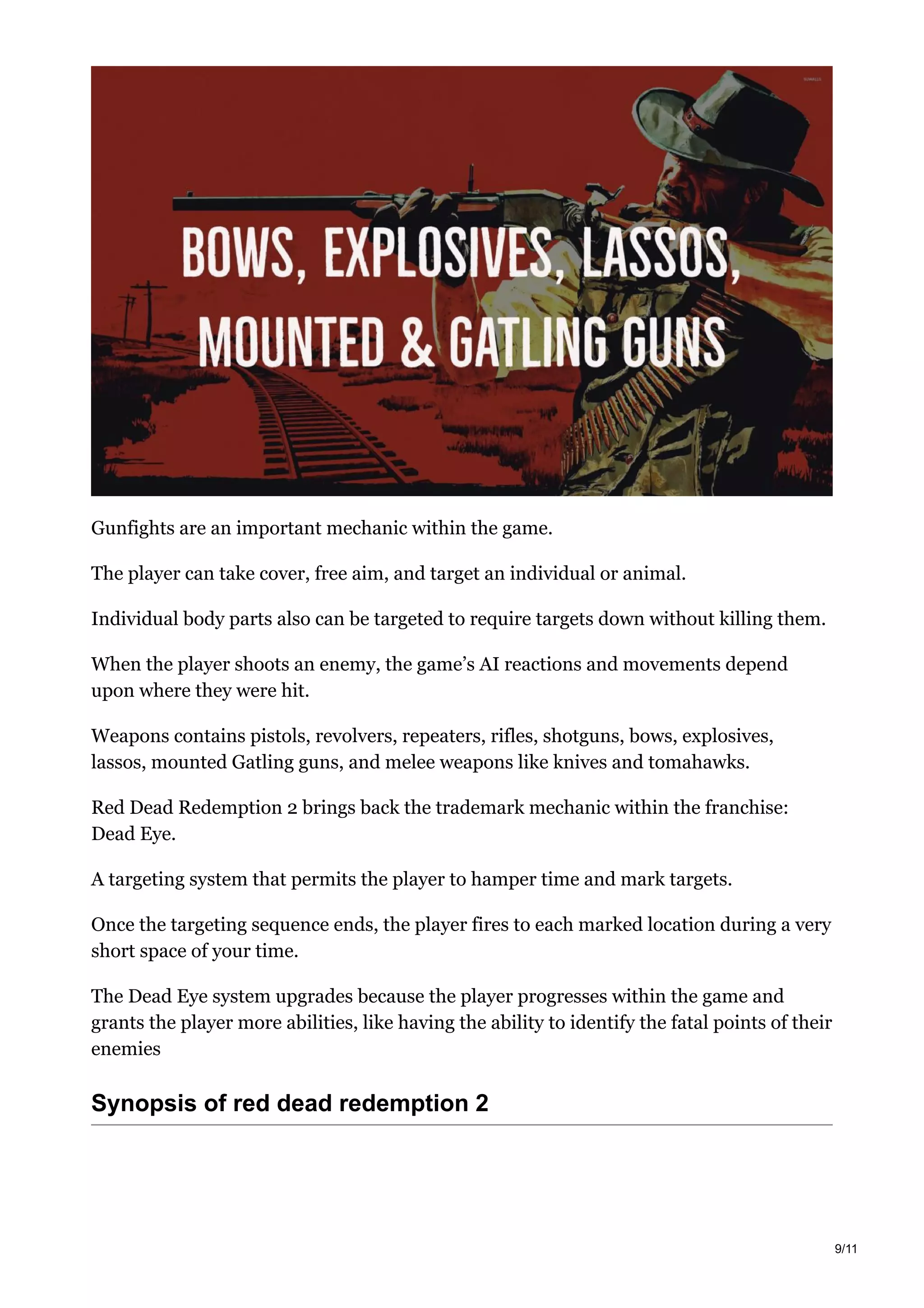 Red dead redemption 2 | PDF