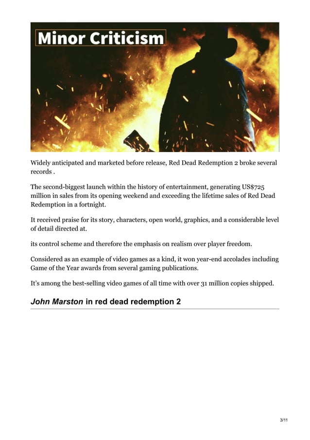 Red dead redemption 2 | PDF