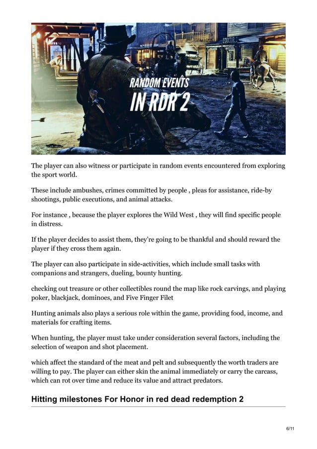 Red dead redemption 2 | PDF
