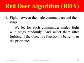 Red Deer Algorithm (RDA) | PPTX | Genetics | Science