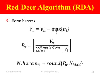 Red Deer Algorithm (RDA) | PPT