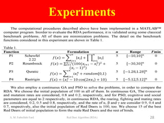 Red Deer Algorithm (RDA) | PPT