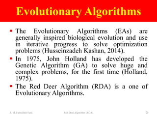 Red Deer Algorithm (RDA) | PPTX | Genetics | Science