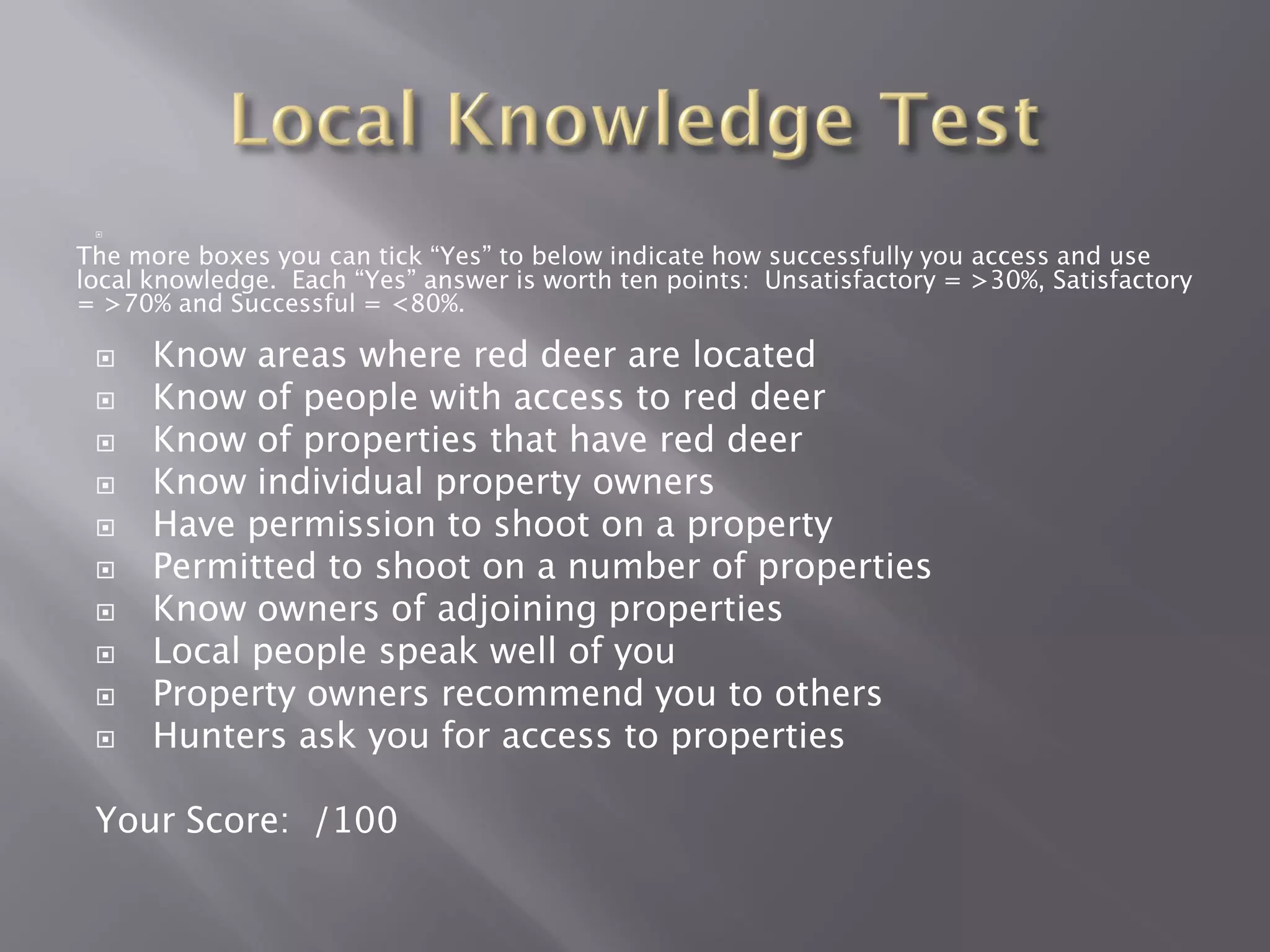 Red Deer Presentation | PDF