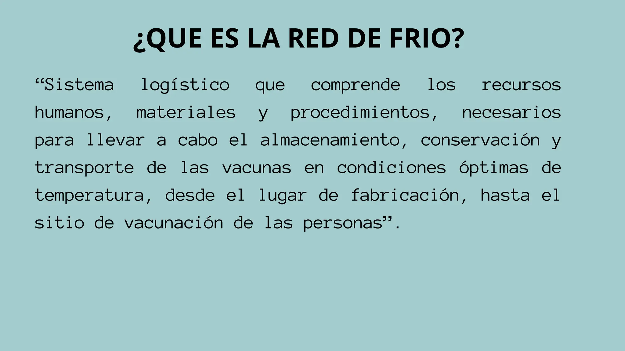 Presentación Red de frio Manual 2021 México | PDF
