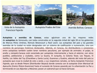 Red de transporte terrestre de venezuela | PPTX