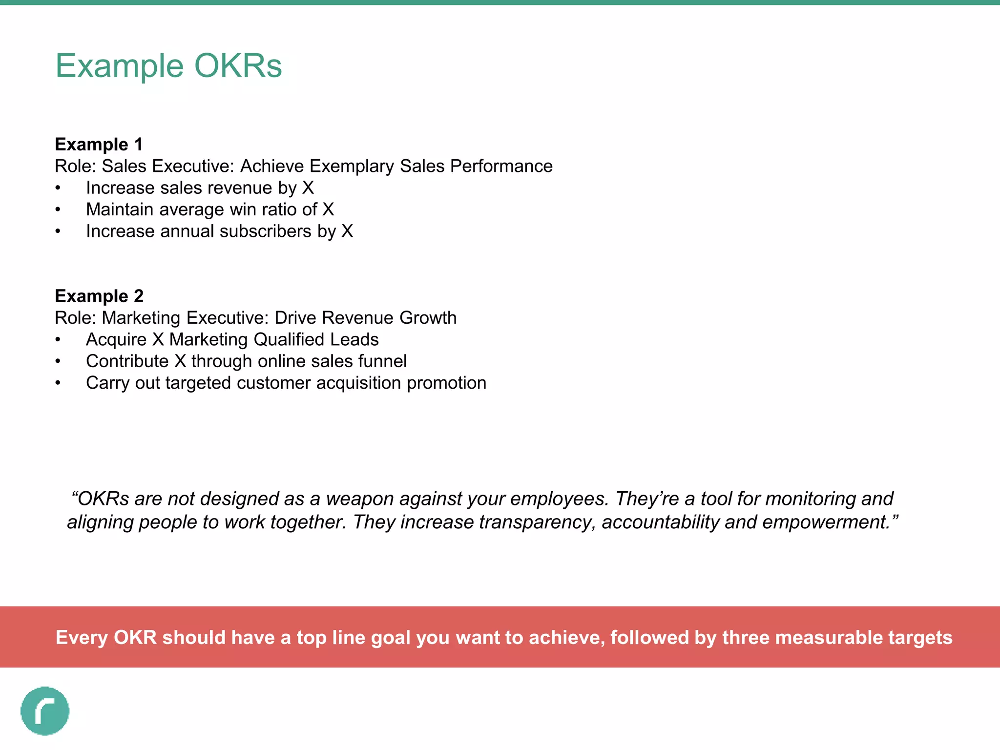 Reddico's OKRs Presentation – Goals, Objectives and structure | PPTX