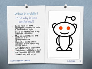 Reddit - A Quick Overview | PPTX | Social Networking | Internet