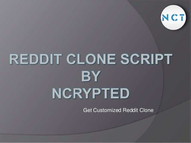Reddit Clone Script 