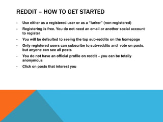 Reddit & LinkedIn | PPT