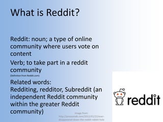 Reddit presentation | PPTX