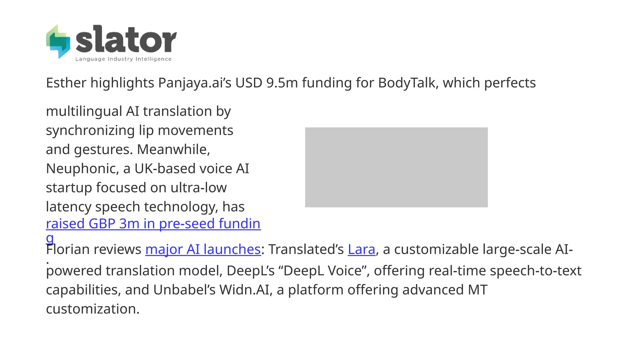 Reddit Rises on AI Translation, TransPerfect Buys Studio.pptx
