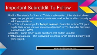 Why Reddit Should Be Part of Your Social Media Campaign ? | PPT